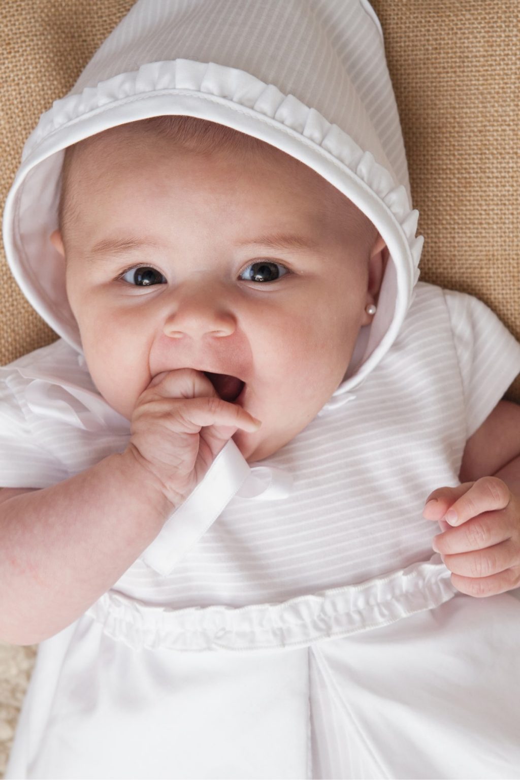 Faldón bebé primera puesta bautizo | Quémono