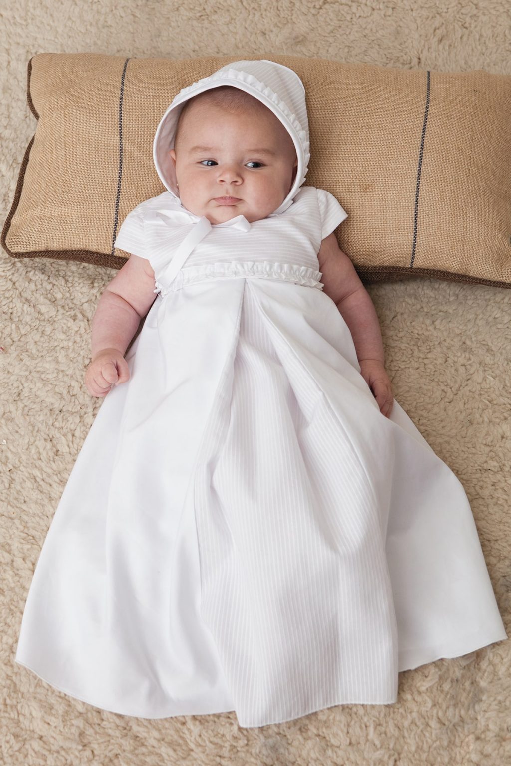 Faldón bebé primera puesta bautizo | Quémono