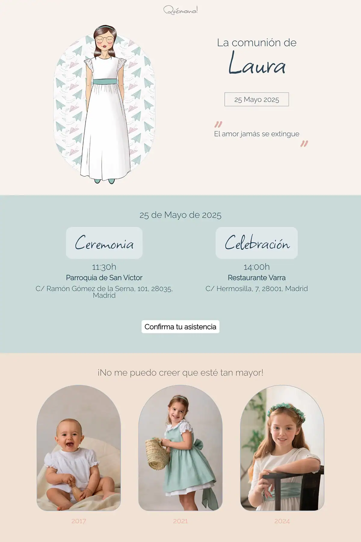 Invitaciones Para Celebracion De Primera Comunion Pack 10