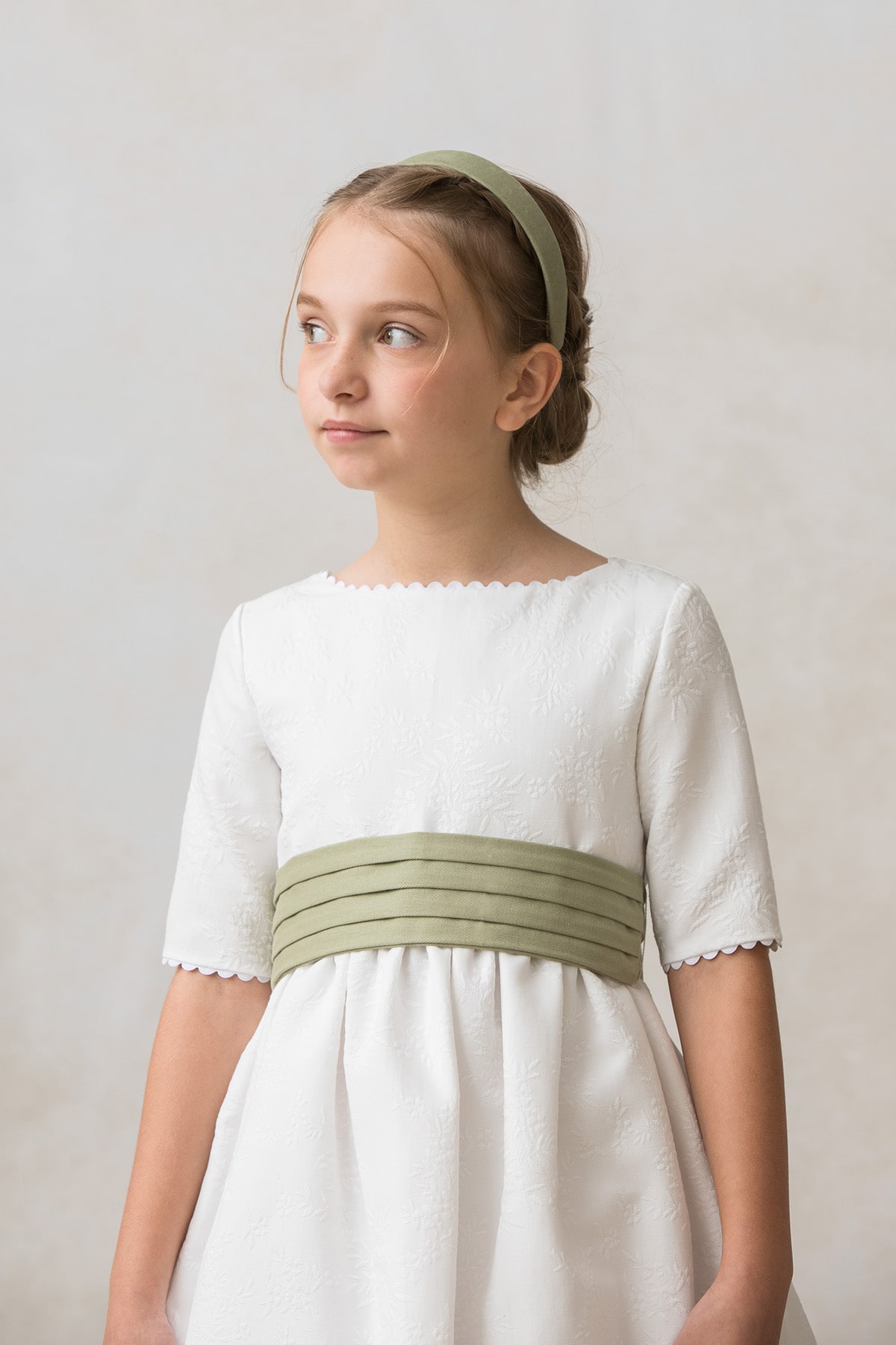 Fajín con lazos de vestidos de boda de niña | Ceremonia Niña